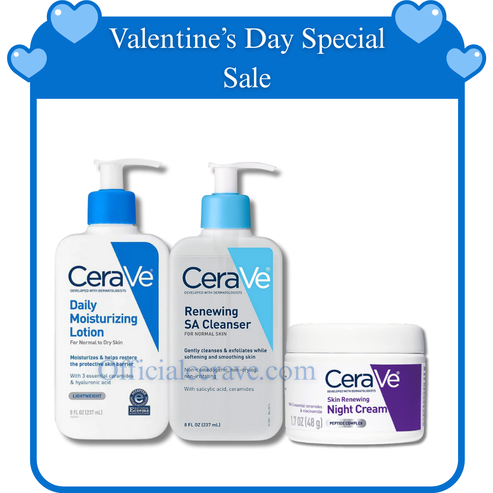 (Valentine’s Day Special Sale) CeraVe Moisturizer & Renewing SA ...